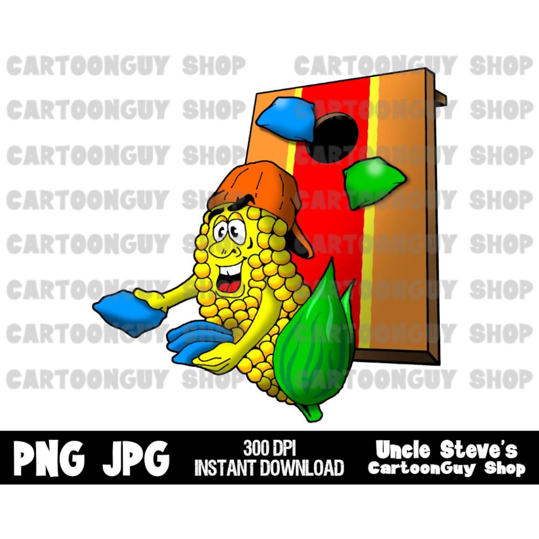 Cornhole Player Clip Art: Cartoon PNG JPG (digital Download) - Etsy
