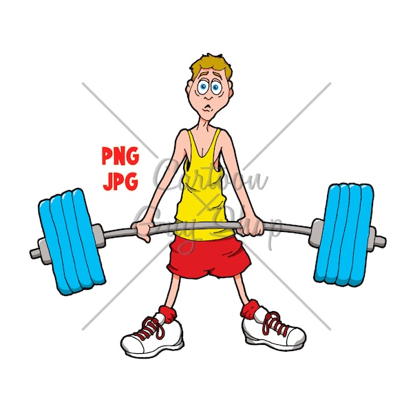 Weightlifter Clipart - Etsy