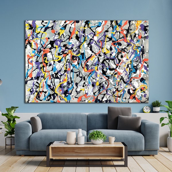Jackson Pollock Art - Etsy