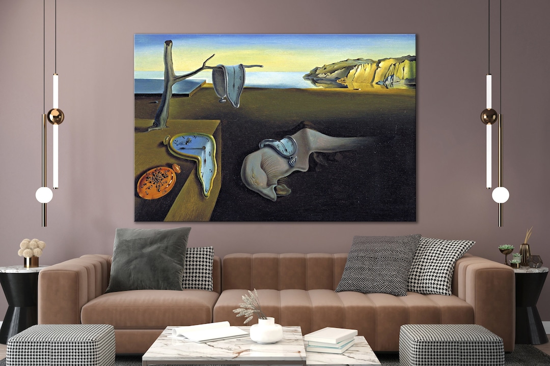 CANVAS ART PRINT the Persistence of Memory Painting Reproduction Dali ...