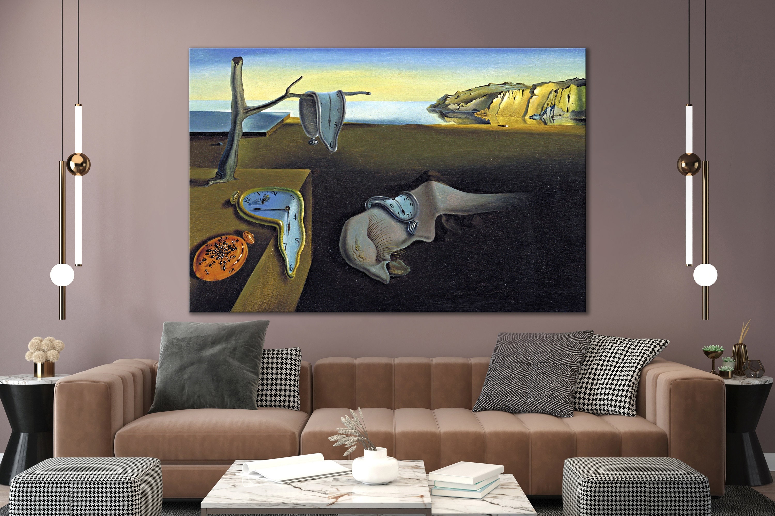 CANVAS ART PRINT the Persistence of Memory Painting - Etsy