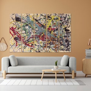 CANVAS ART PRINT Number 16 Abstract Painting Print Jackson Pollock ...