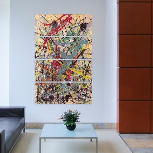 CANVAS ART PRINT Number 16 Abstract Painting Print Jackson Pollock ...