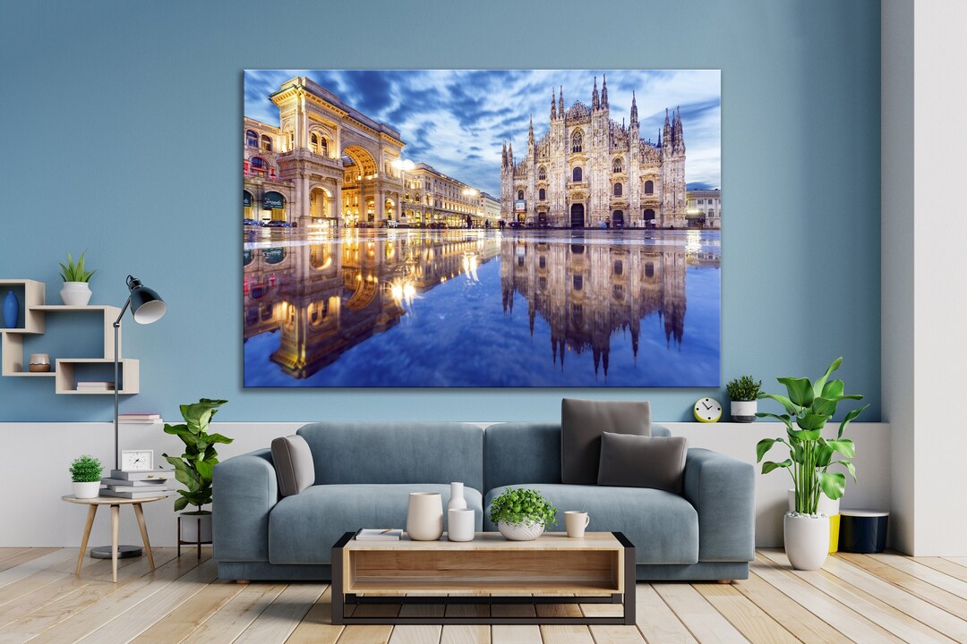 CANVAS ART PRINT Milan Cathedral Canvas Art Italy Cityscape Print Duomo ...
