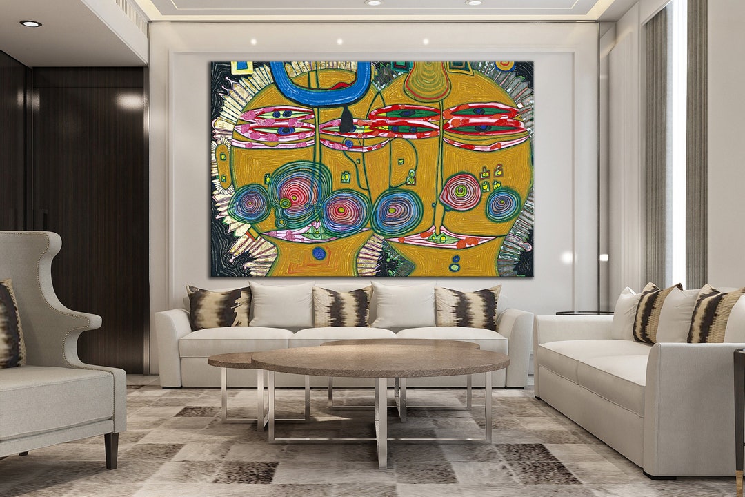 CANVAS ART PRINT the Aztecs Sun and Moon Painting Print on Canvas ...