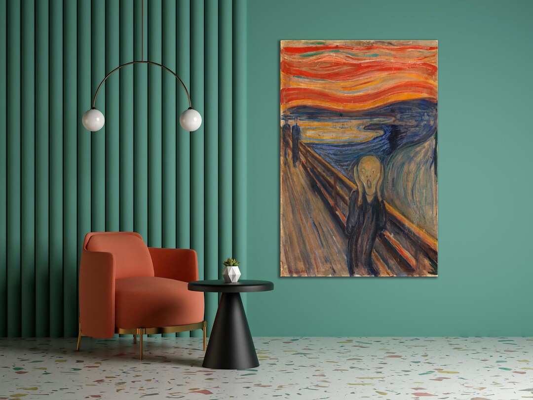 CANVAS ART PRINT Scream Paiting Edward Munch Scream Canvas Print ...