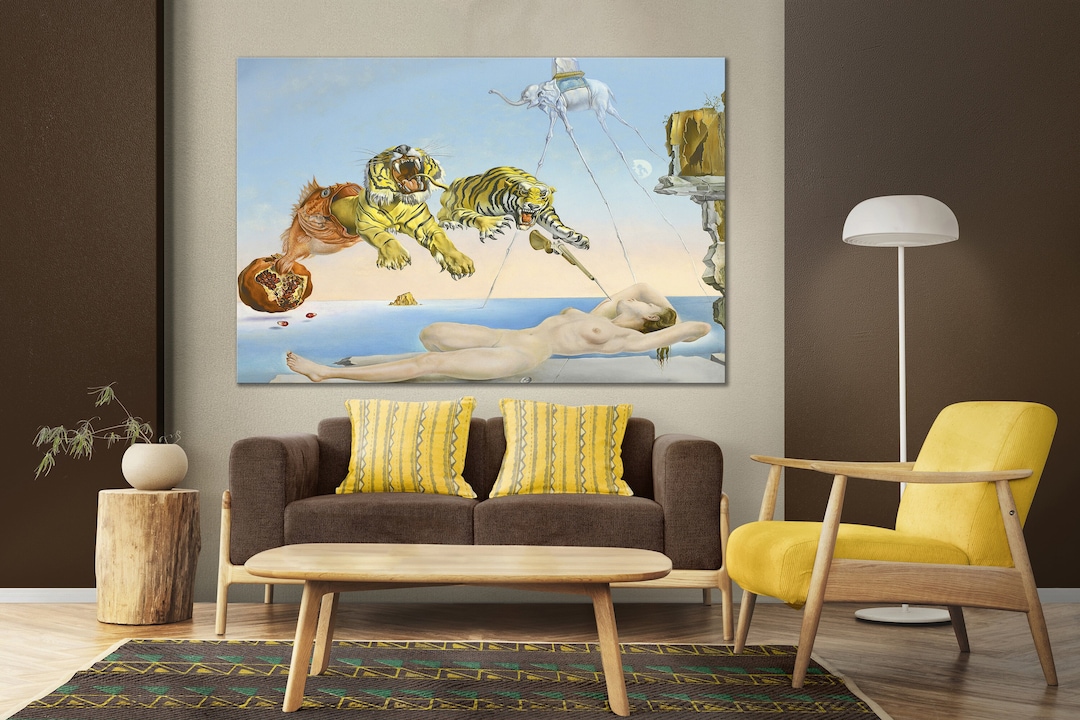 CANVAS ART PRINT Dream Caused by a Flight of a Bee Painting Print on ...