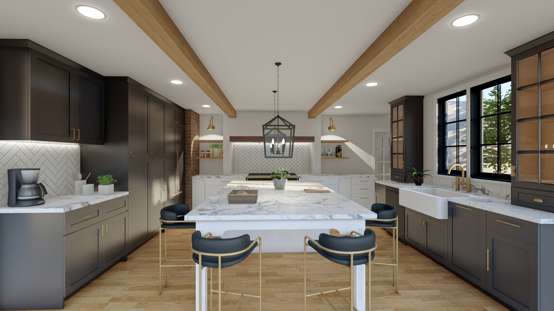 Complete Kitchen Design and Kitchen Rendering Service With Kitchen ...