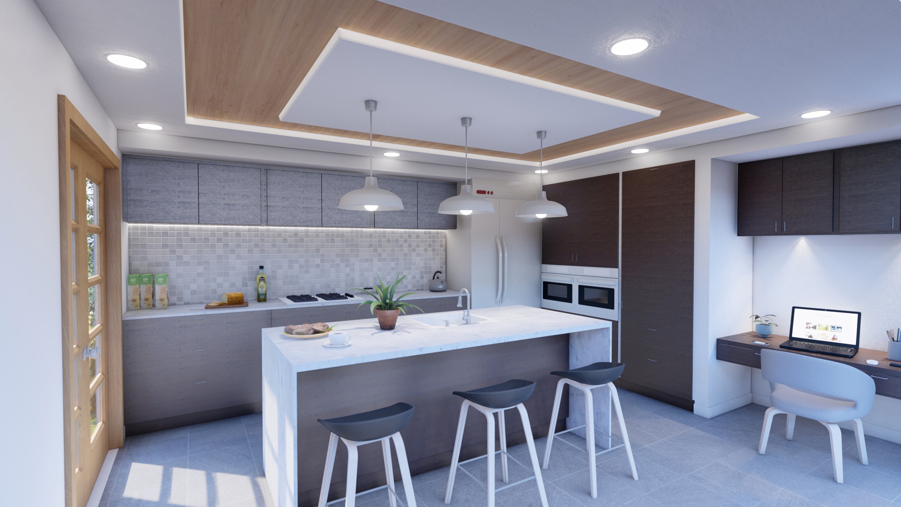 Custom Kitchen Design: 3D Rendering Edesign Service (digital Product ...