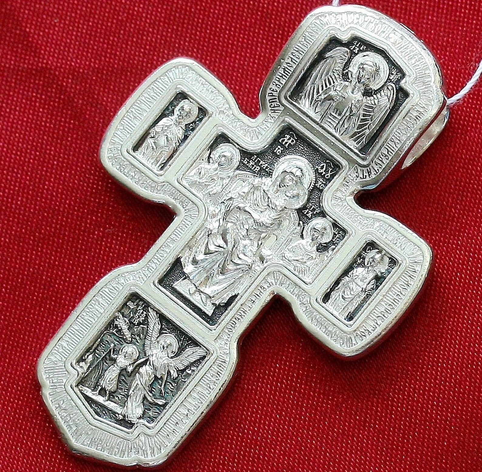 Large Heavy Russian Orthodox Body Cross Silver 925. Elizaveta Inc. 32g ...