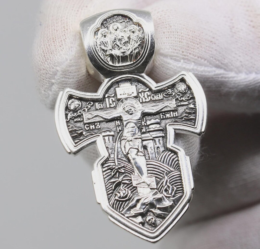 Christian Greek Orthodox Baptist Silver 925 Prayer Body Warrior ...