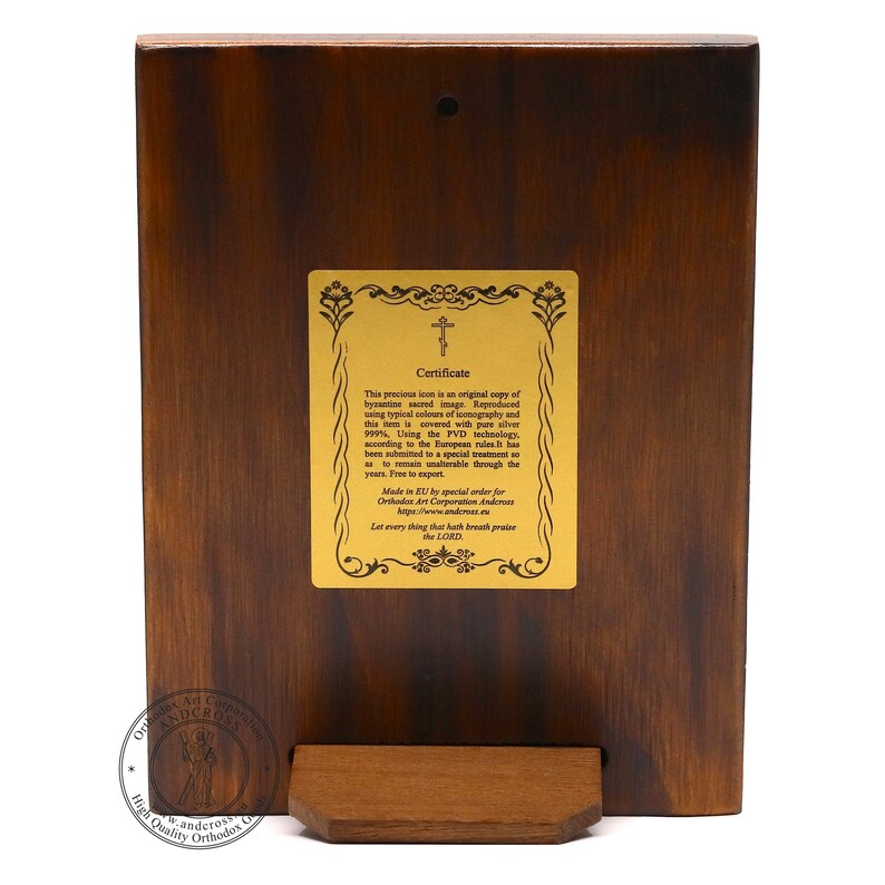 Saint Mina Wonderworker / 2 Small Icons Set / Orthodox Icon Silver ...