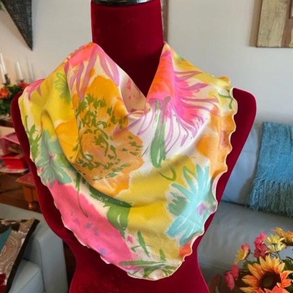 Bright Colored Scarf - Etsy