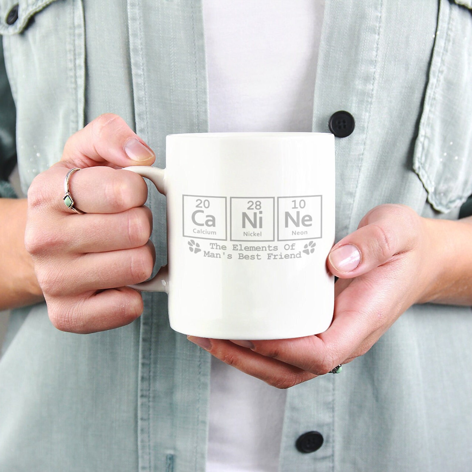 Science Coffee Mug Periodic Table Canine Elements Mug Dog Lover Gift - Etsy
