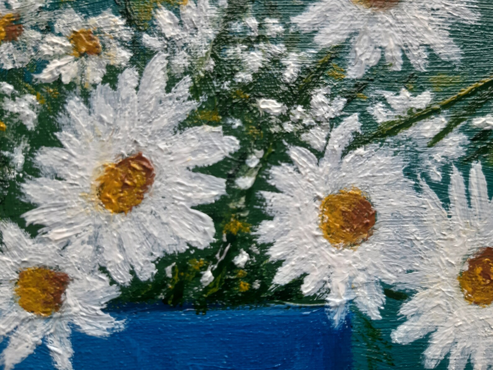 Bouquet of daisies Original oil painting A gift for her | Etsy