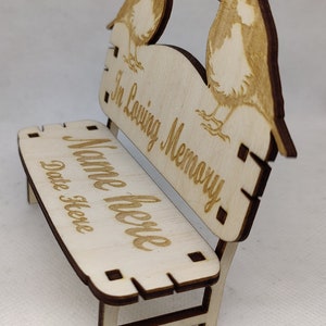 In Loving Memory Gift Memorial Bench for Loved Ones Robins Funeral ...