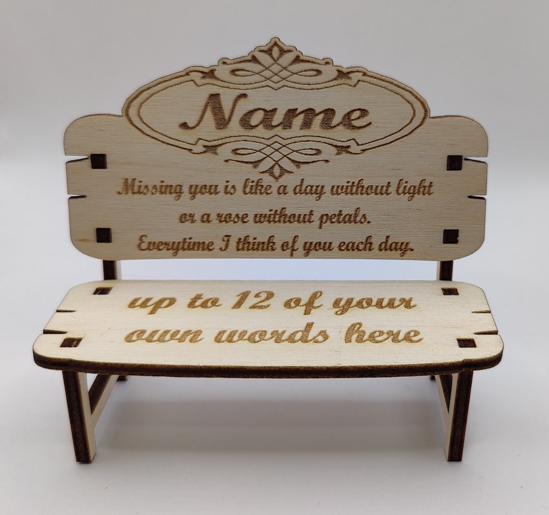 In Loving Memory Memorial Gift Bench for Loved Ones Mum Dad Family - Etsy