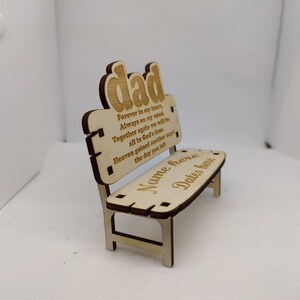 In Loving Memory Bench for Dad - Etsy UK