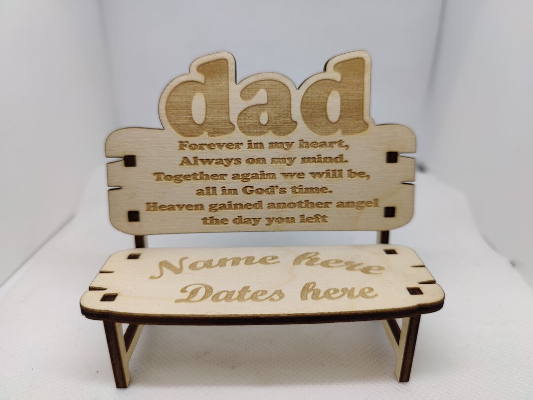 In Loving Memory Bench for Dad - Etsy