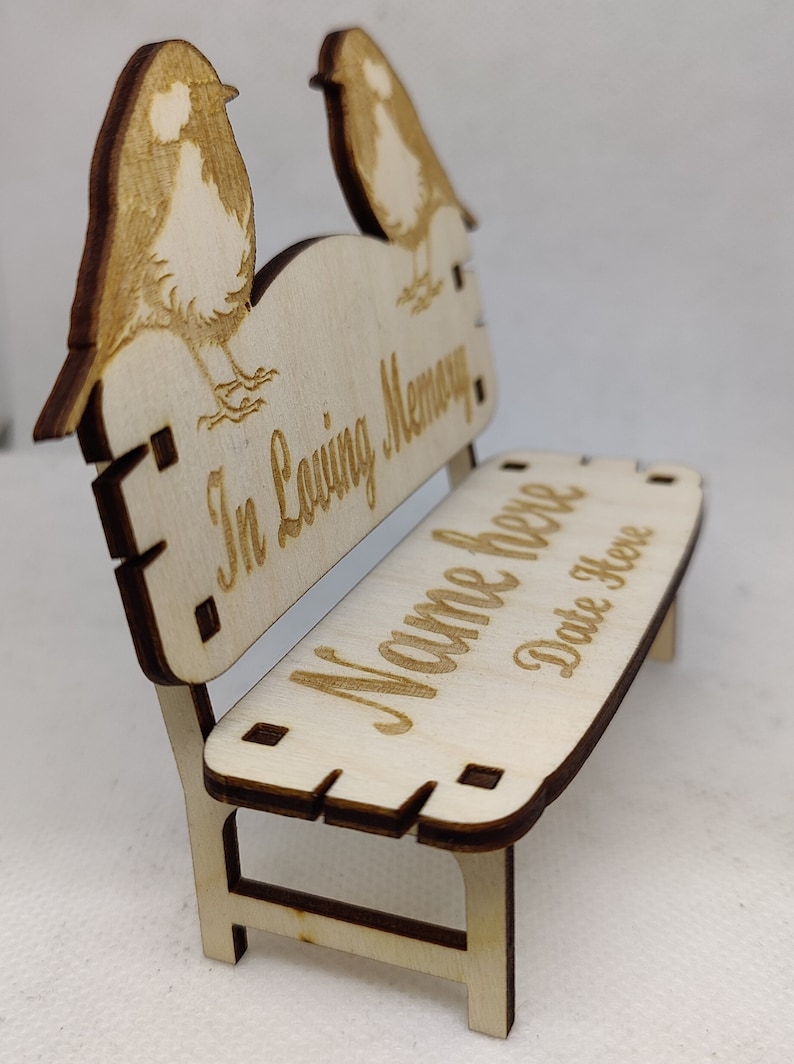 In Loving Memory Gift Memorial Bench for Loved Ones Robins Funeral ...