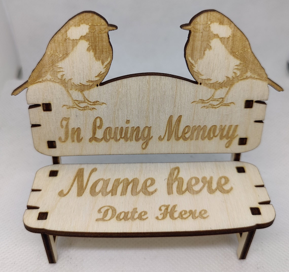 In Loving Memory Gift Memorial Bench for Loved Ones Robins Funeral ...