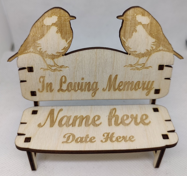 In Loving Memory Gift Memorial Bench for Loved Ones Robins Funeral ...