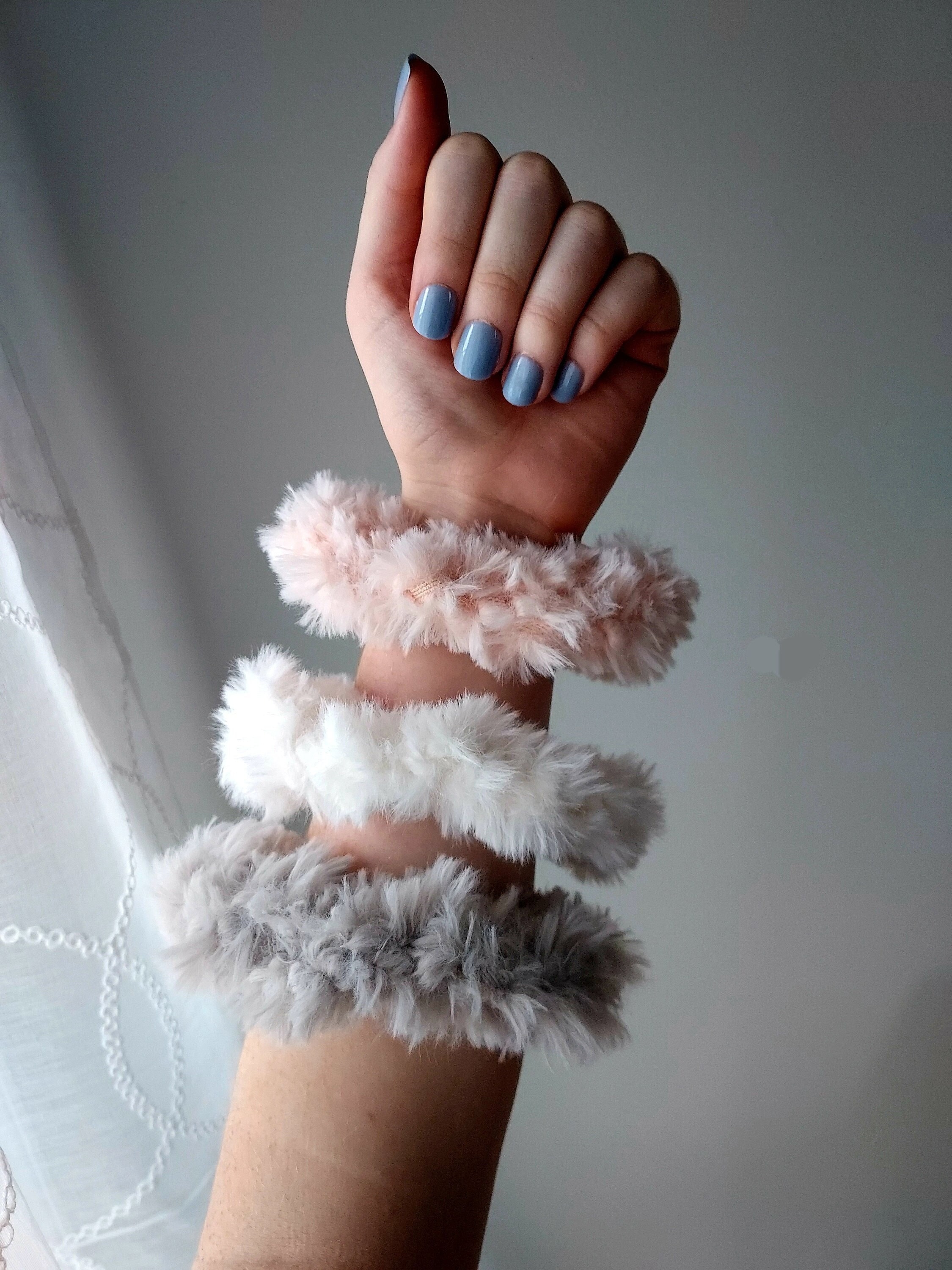 Faux Fur Scrunchie Sets - Etsy