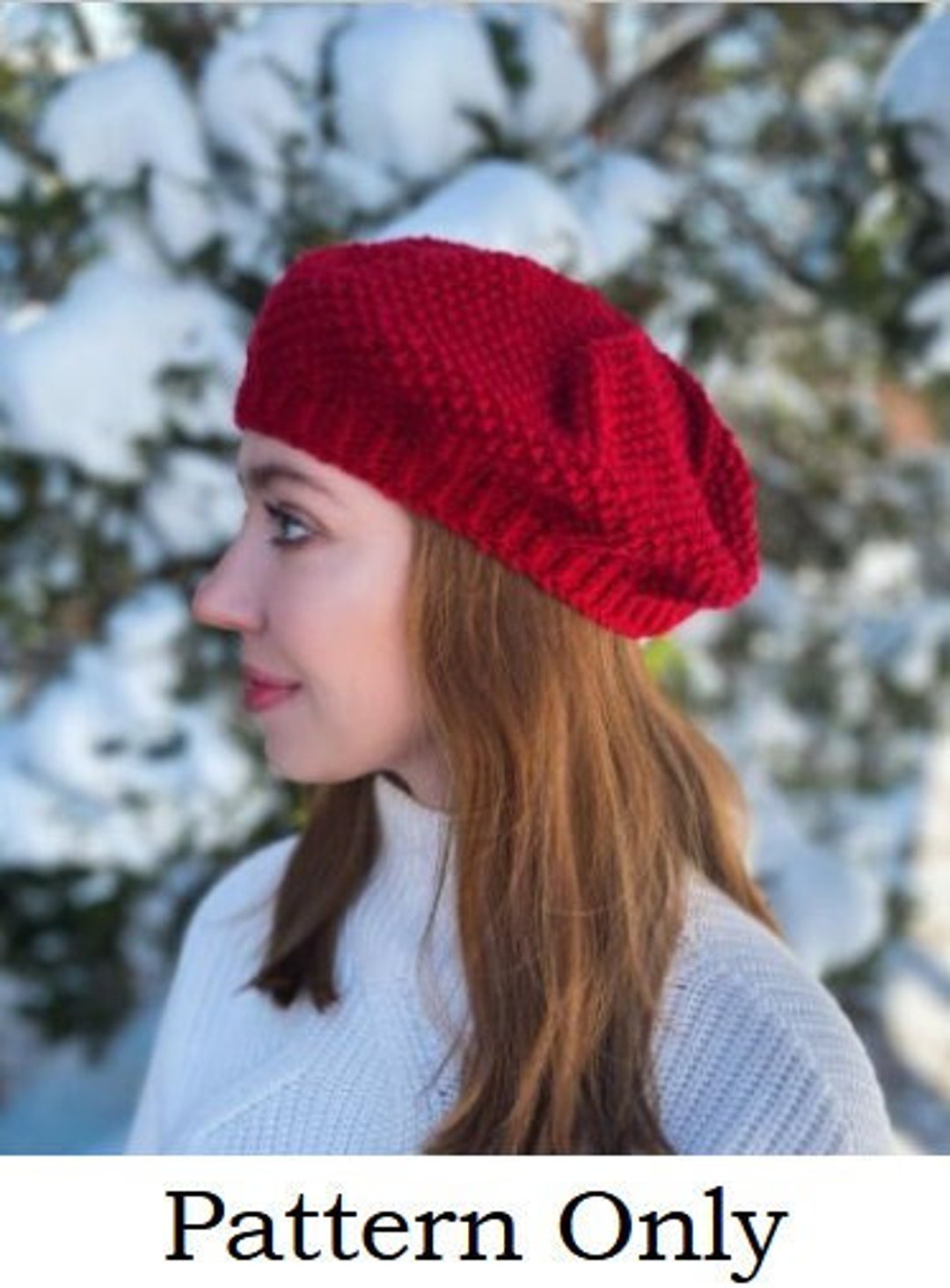 Classic Knit Beret Pattern - Etsy