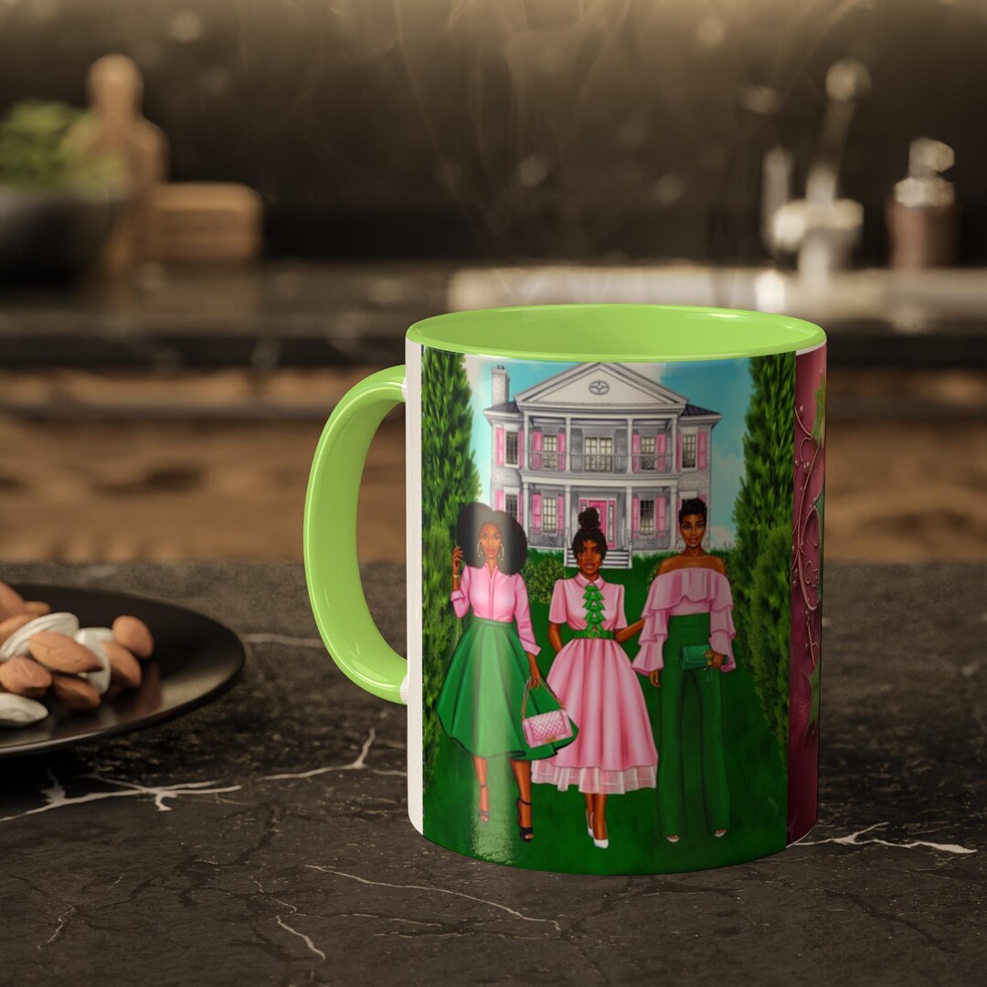 Alpha Kappa Alpha AKA Colorful Mugs, 11oz - Etsy