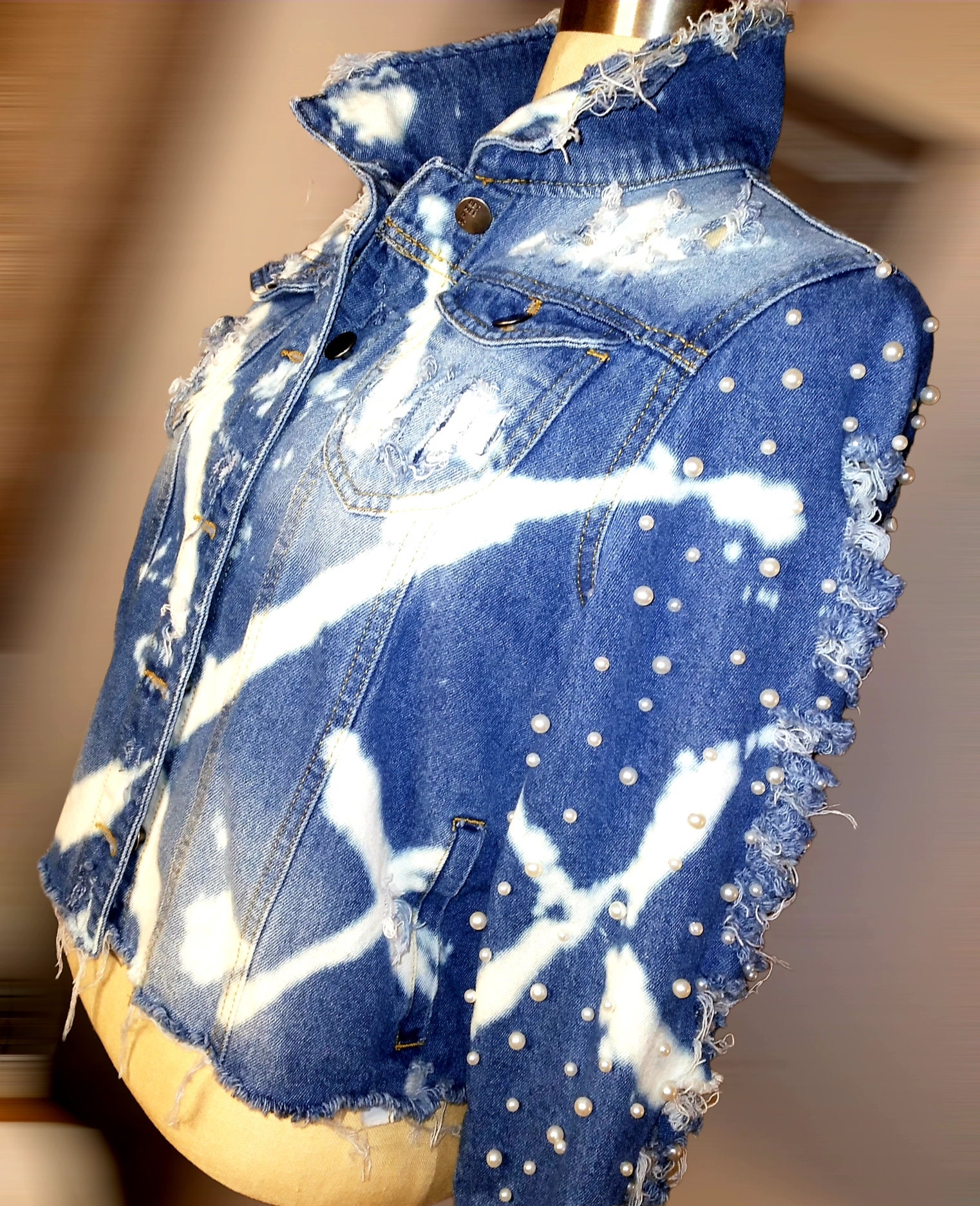 Custom Denim Alpha Kappa Alpha "it's the Pearls for Me" Inspired Jean ...