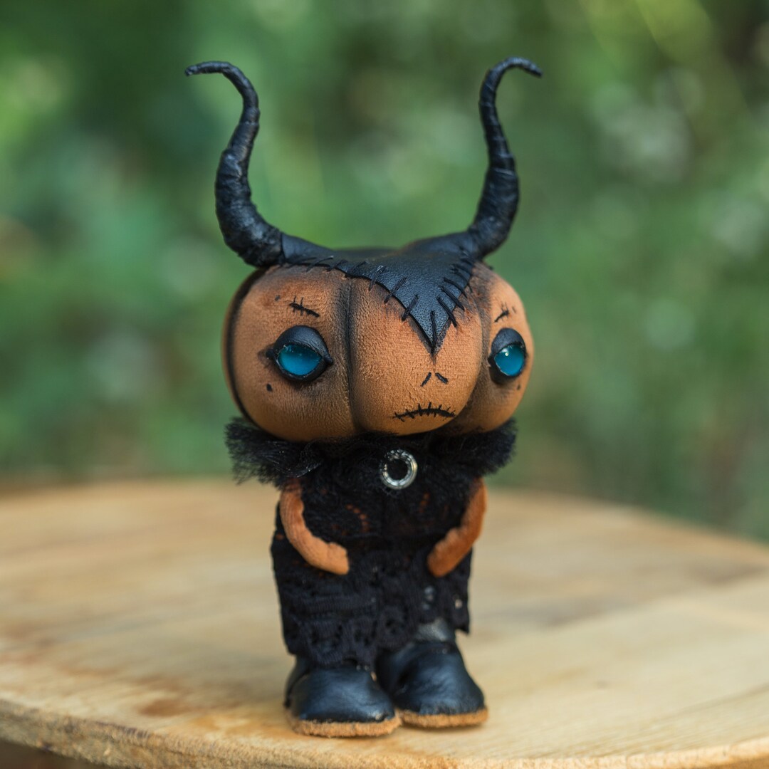 Halloween Pumpkin Doll Goth Doll - Etsy
