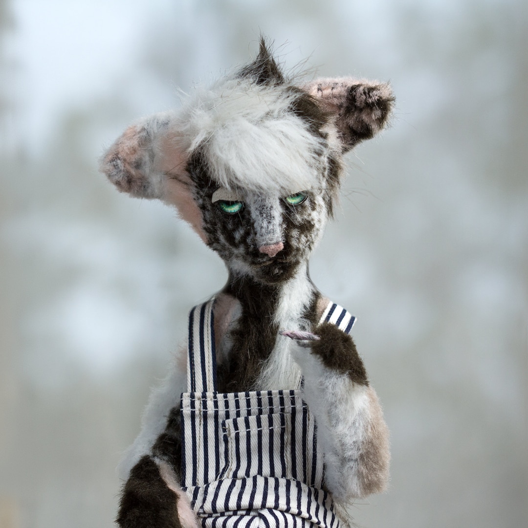 Art Doll Cat, Cat Soft Toy, Cat Gifts, Plush Toy, Collectable Toys - Etsy