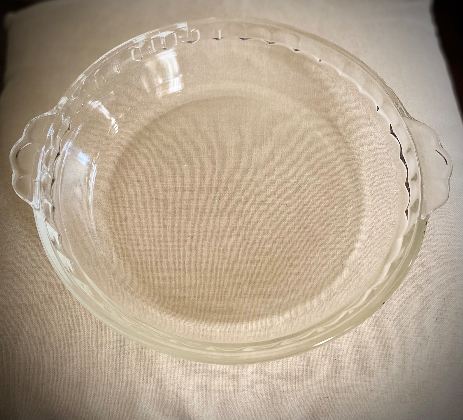 PYREX Pie Dish Vintage Scalloped Handles Borosilicate Glass - Etsy