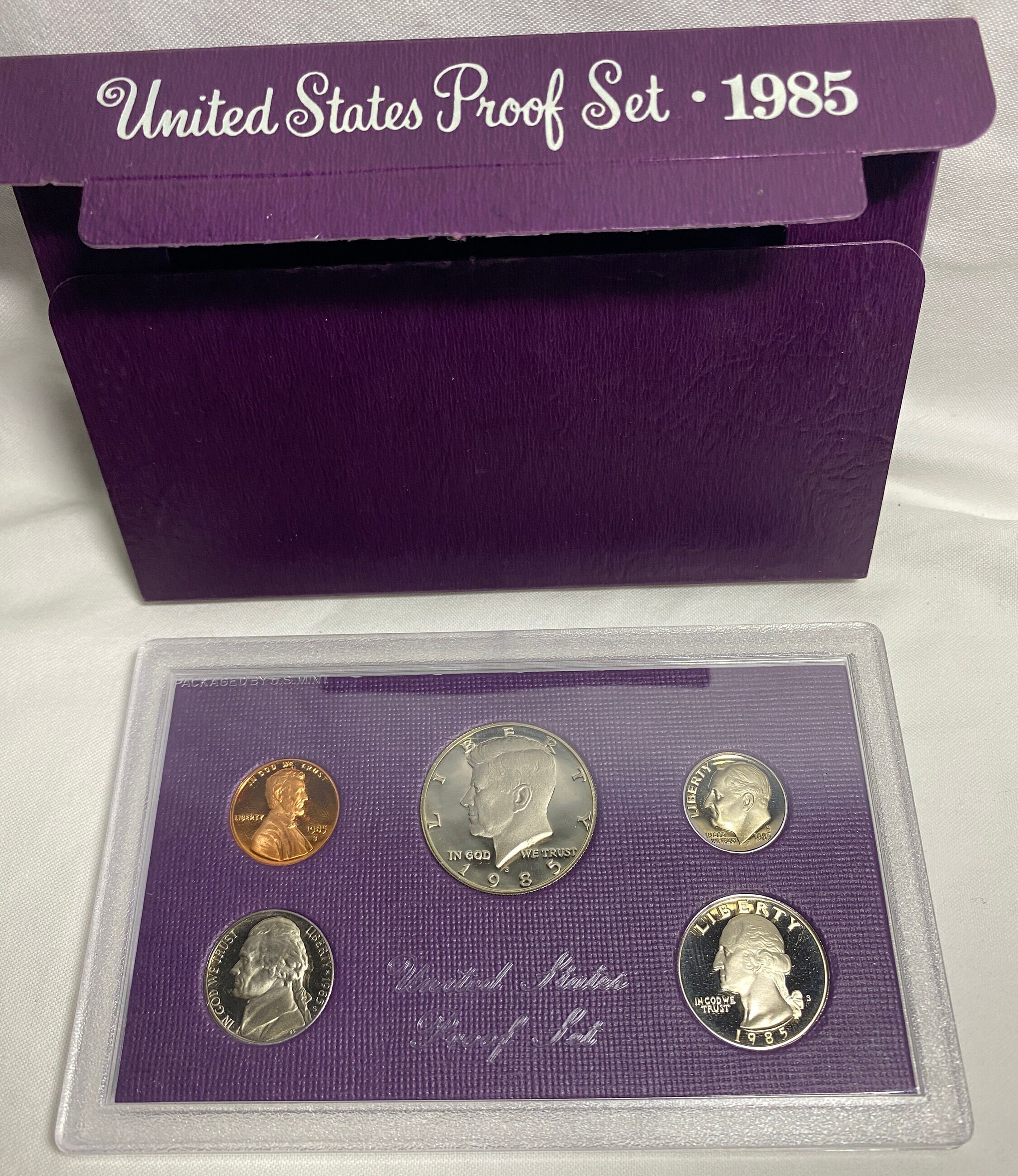 Three Sets United States Mint Proof Sets 1984 1985 and 1986 San ...