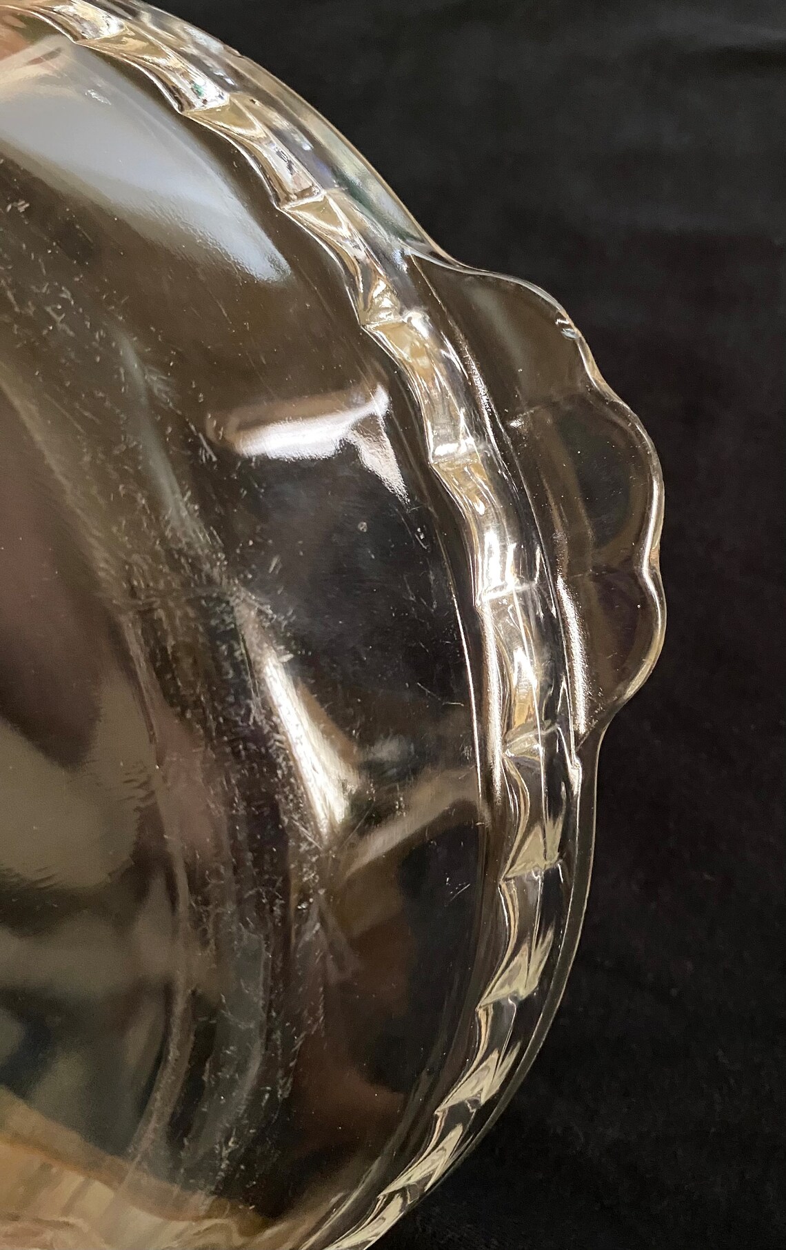 PYREX Pie Dish Vintage Scalloped Handles Borosilicate Glass - Etsy