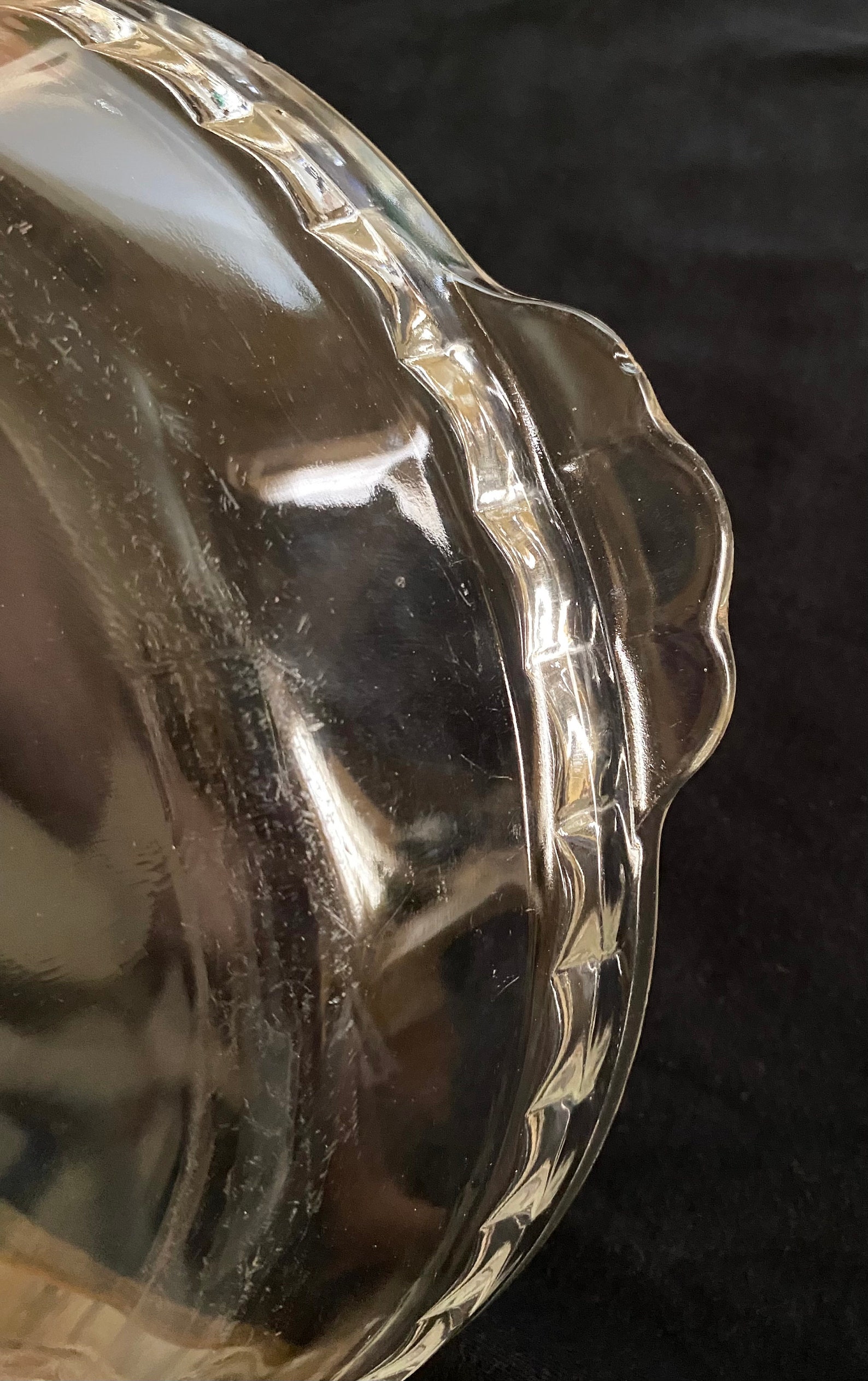 PYREX Pie Dish Vintage Scalloped Handles Borosilicate Glass - Etsy