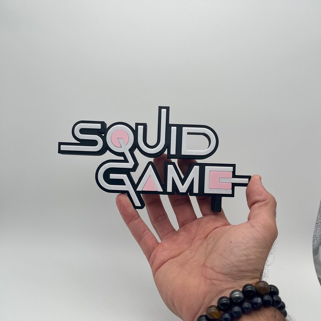 Squid Game Logo 3D Printed Sign Exclusive Netflix Series Memorabilia ...