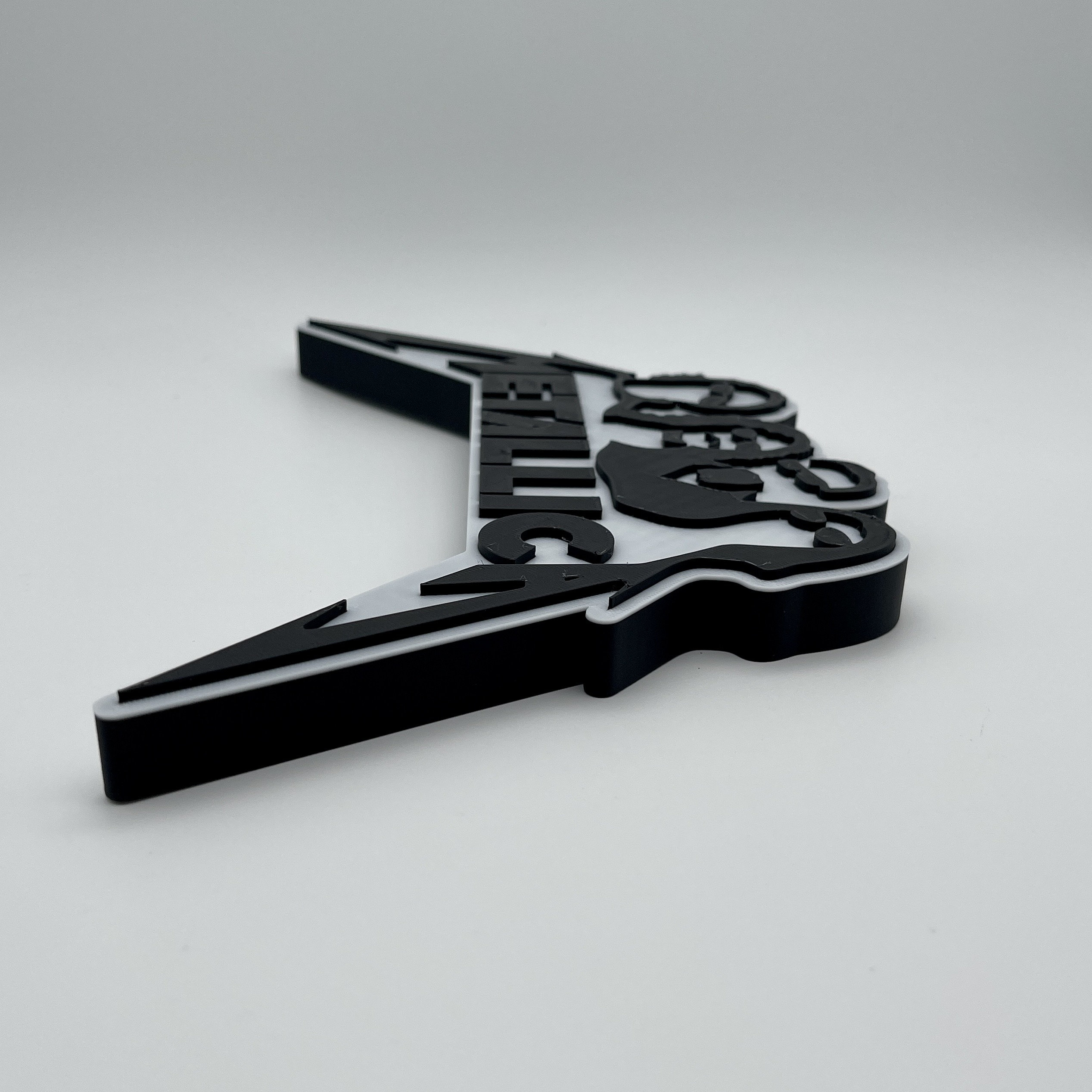 Uniquely 3D Printed Metallica Logo Heavy Metal Display Sign Ideal Gift ...