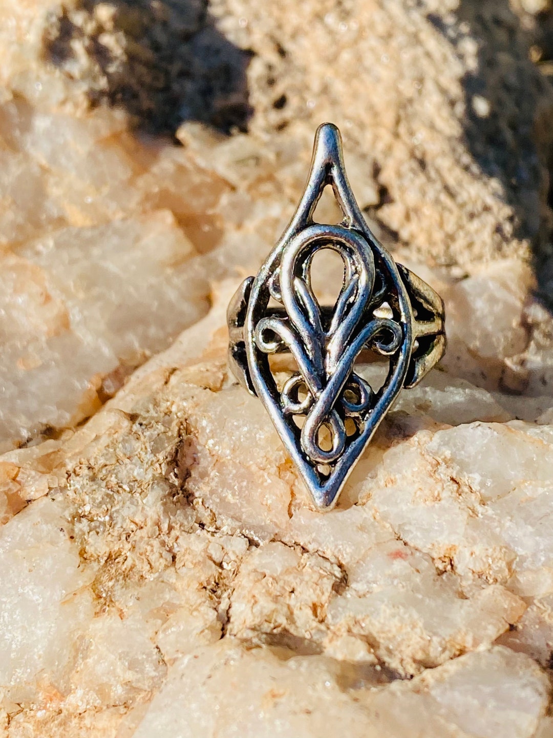Elven Inspired Ring Ring of Power Elrond High LOTR Fantasy Jewelry - Etsy