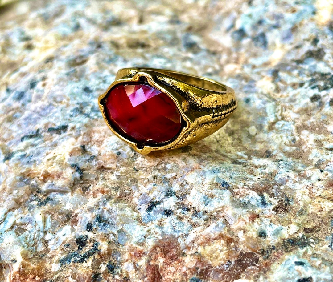 Ring of Gandalf Inspired Ring of Fire Ring of Narya Fantasy Jewelry ...