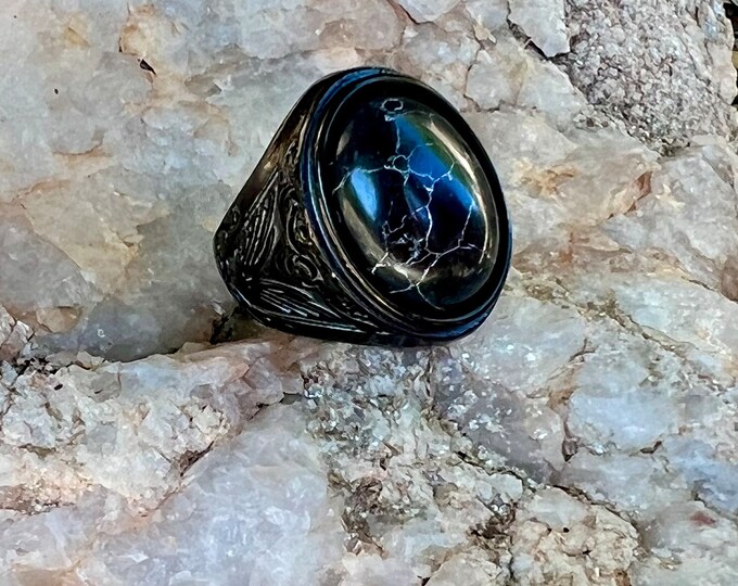 Ring of Nazgul Inspired Ring of the Ring Wraith Fallen King of Men ...