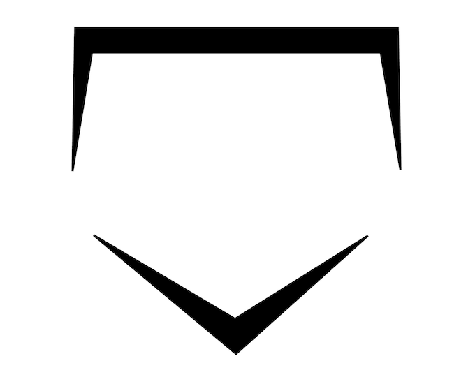 Home Plate Outline SVG, Home Plate SVG, Baseball SVG, Softball Svg ...