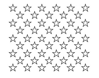 50 Stars Svg - Etsy