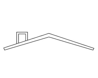 House Roof Outline Svg - Etsy