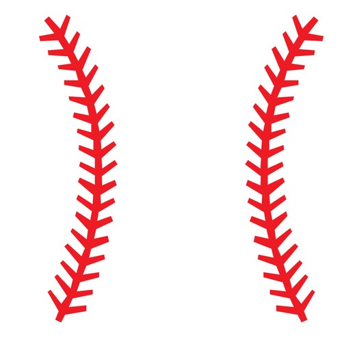 Baseball Stitches SVG Softball Stiches SVG Baseball Laces | Etsy