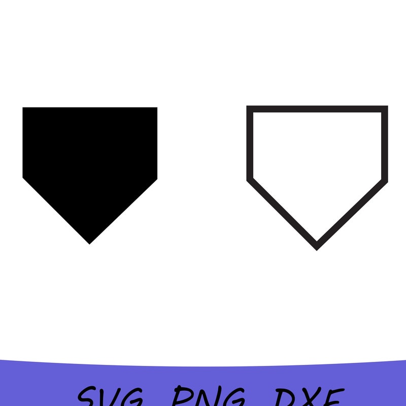 Baseball Homeplate Png - Etsy