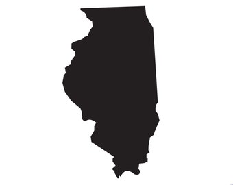 Illinois Vector - Etsy