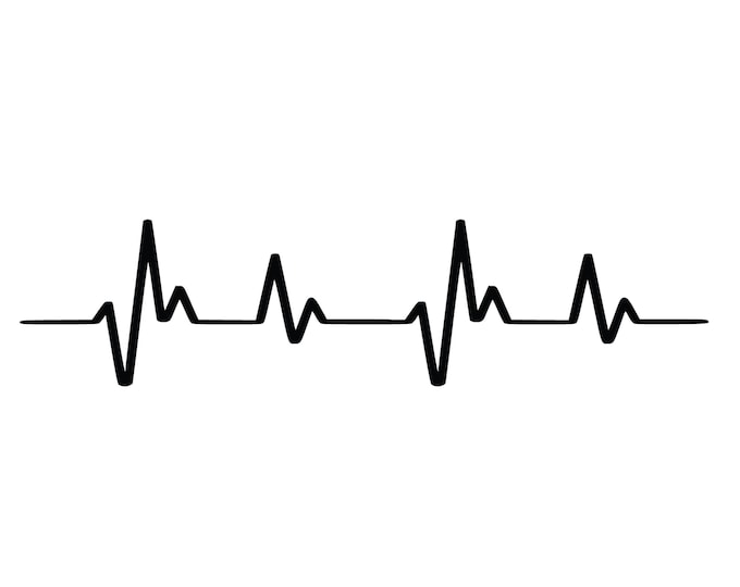 Heartbeat Line SVG, Heart Beat Line SVG, Heartbeat Pulse Clipart, ECG ...