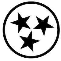 Tennessee Tri-star SVG PNG | TN State Symbol Cut File | Three Stars ...