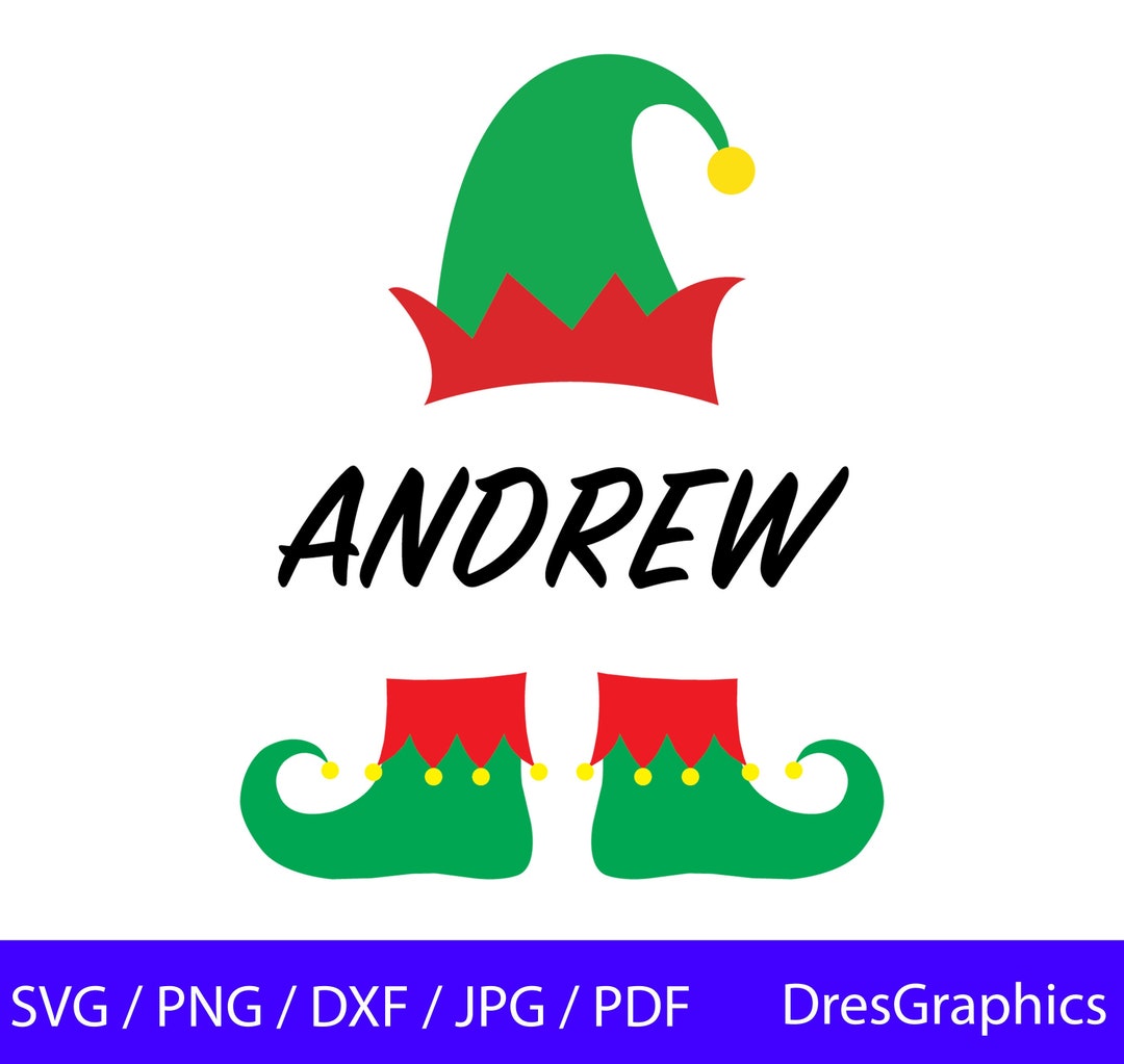 Elf SVG, Elf Split Name Frame SVG, Elf Name Frame Svg, Elf Png, Elf ...